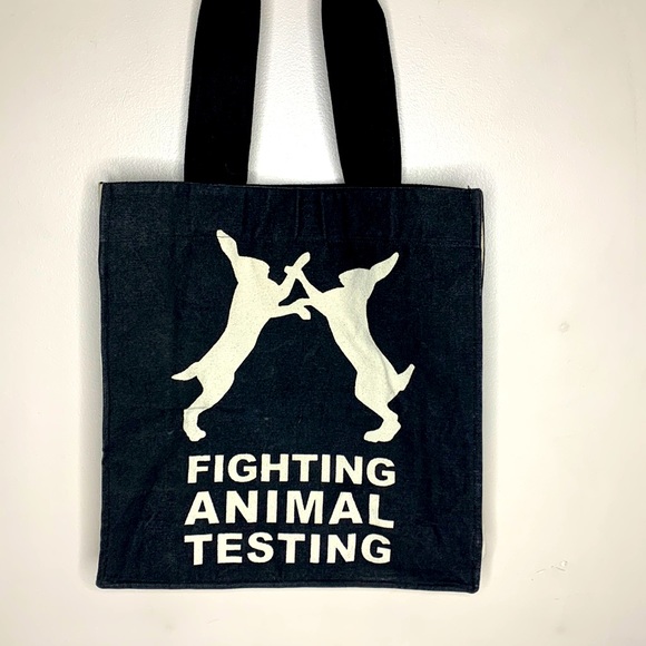 re-wrap | Bags | Fighting Animal Testing Large Heavy Bunny Decal Front ...